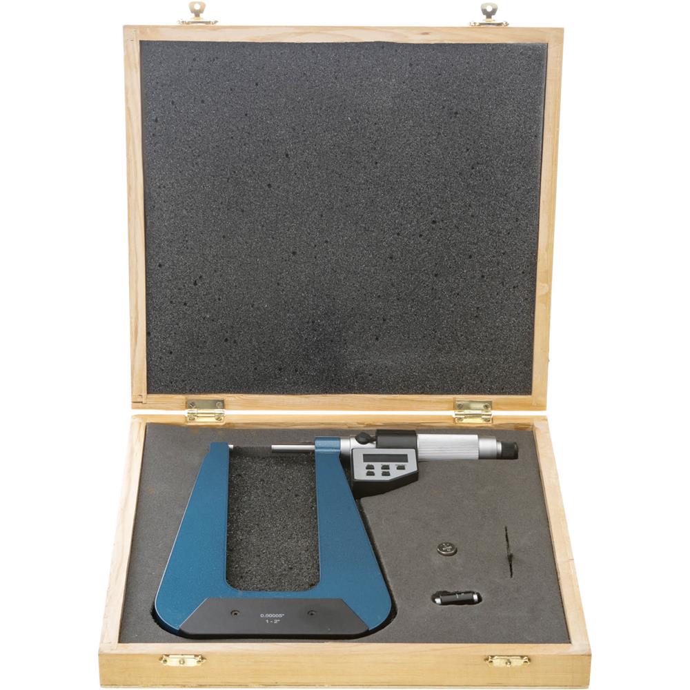 Digital Deep Throat Micrometer 1-2" - Grizzly Industrial, Inc.