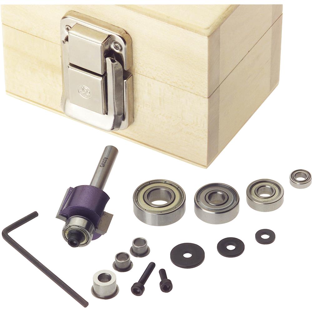 Grizzly H5546 - Deluxe Rabbeting Set 1 - 1/4" Shank - Grizzly ...