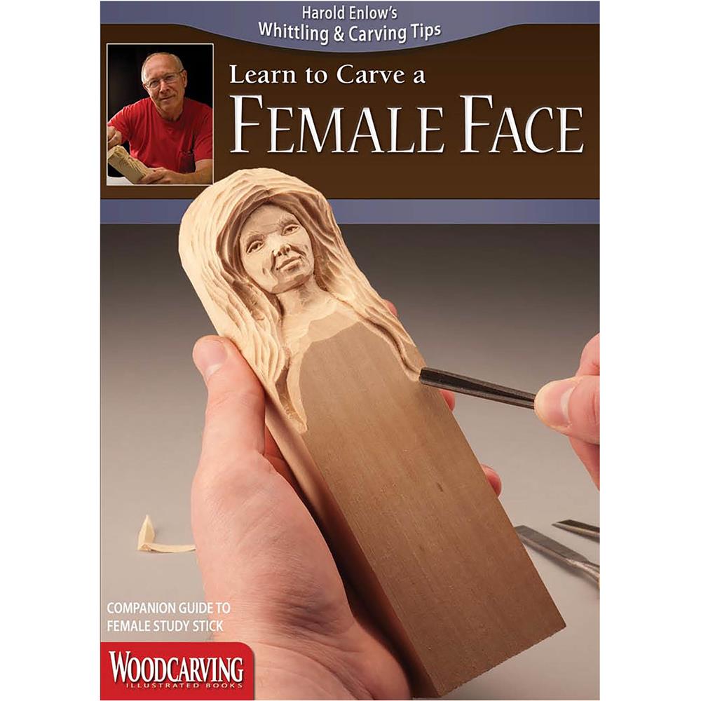 Learn to Carve a Female Face - Study Stick & Booklet - Grizzly Industrial