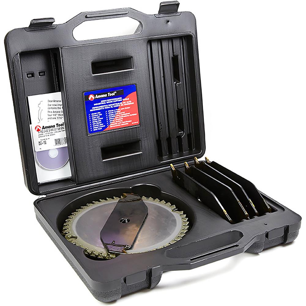 8" x 5/8" x 46T ATB/FT Dado Blade w/ 5 2-Wing Chippers - Grizzly Industrial