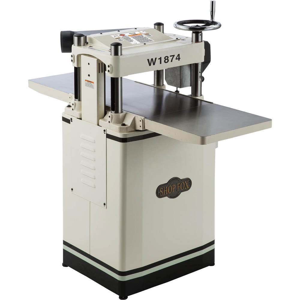 Shop Fox W1874 - 15'' 3 HP Fixed-Table Planer w/Helical Cutterhead ...
