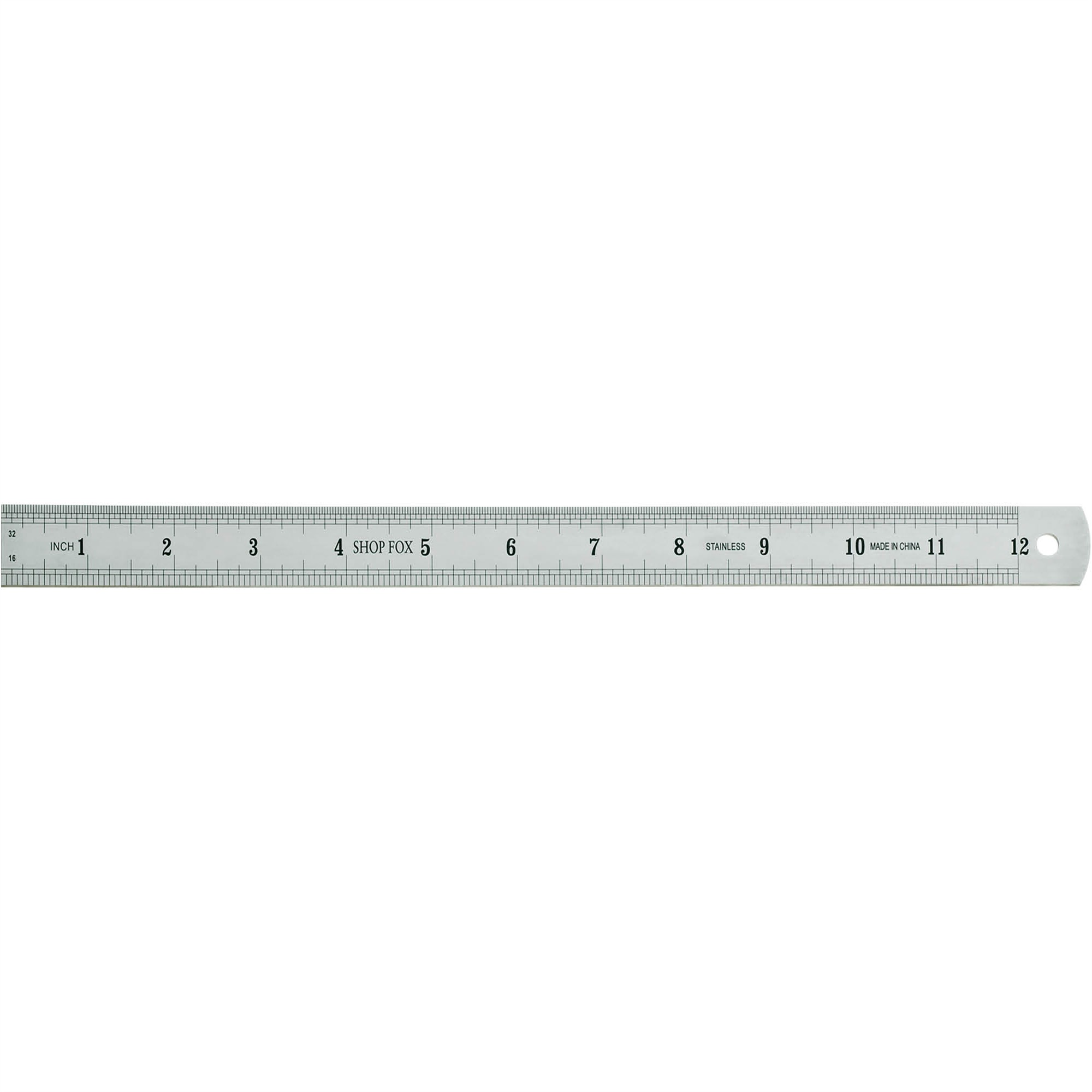 12" Stainless Steel Ruler - Grizzly Industrial