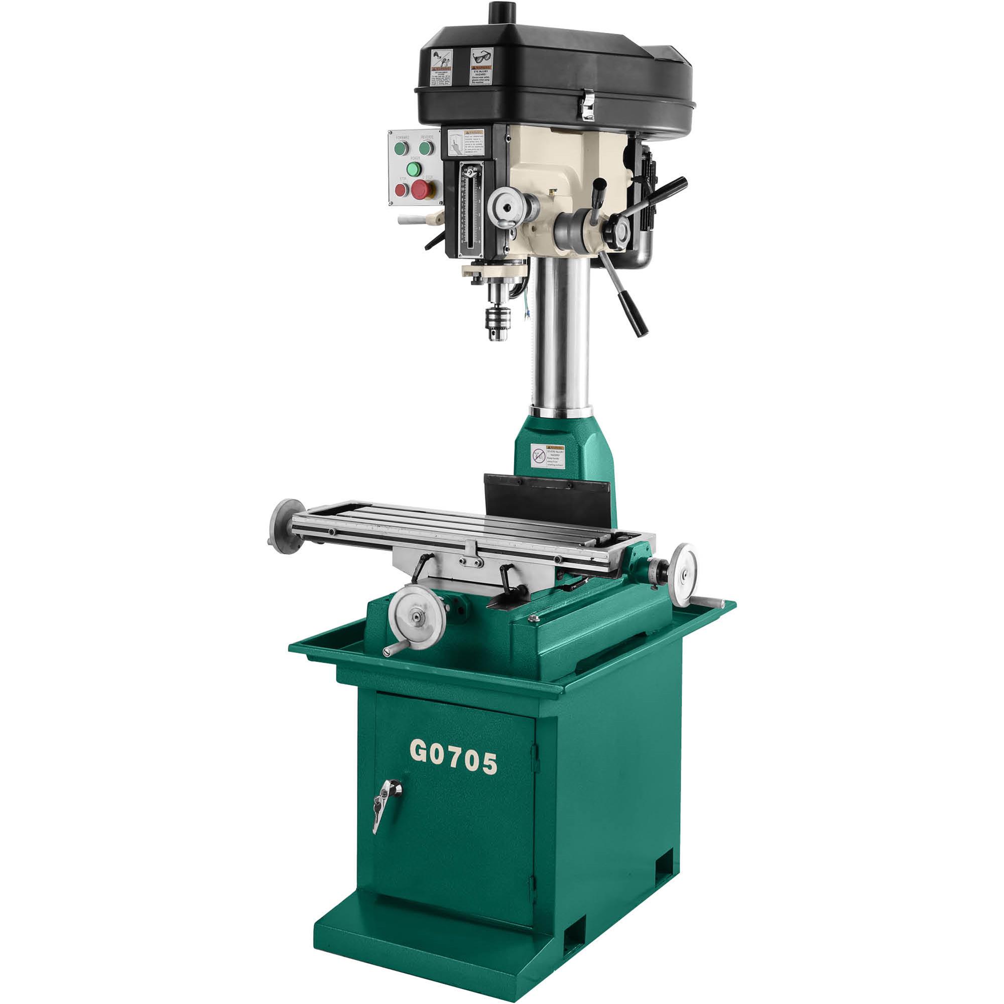 8" x 29" 2 HP Mill/Drill with Stand - Grizzly Industrial