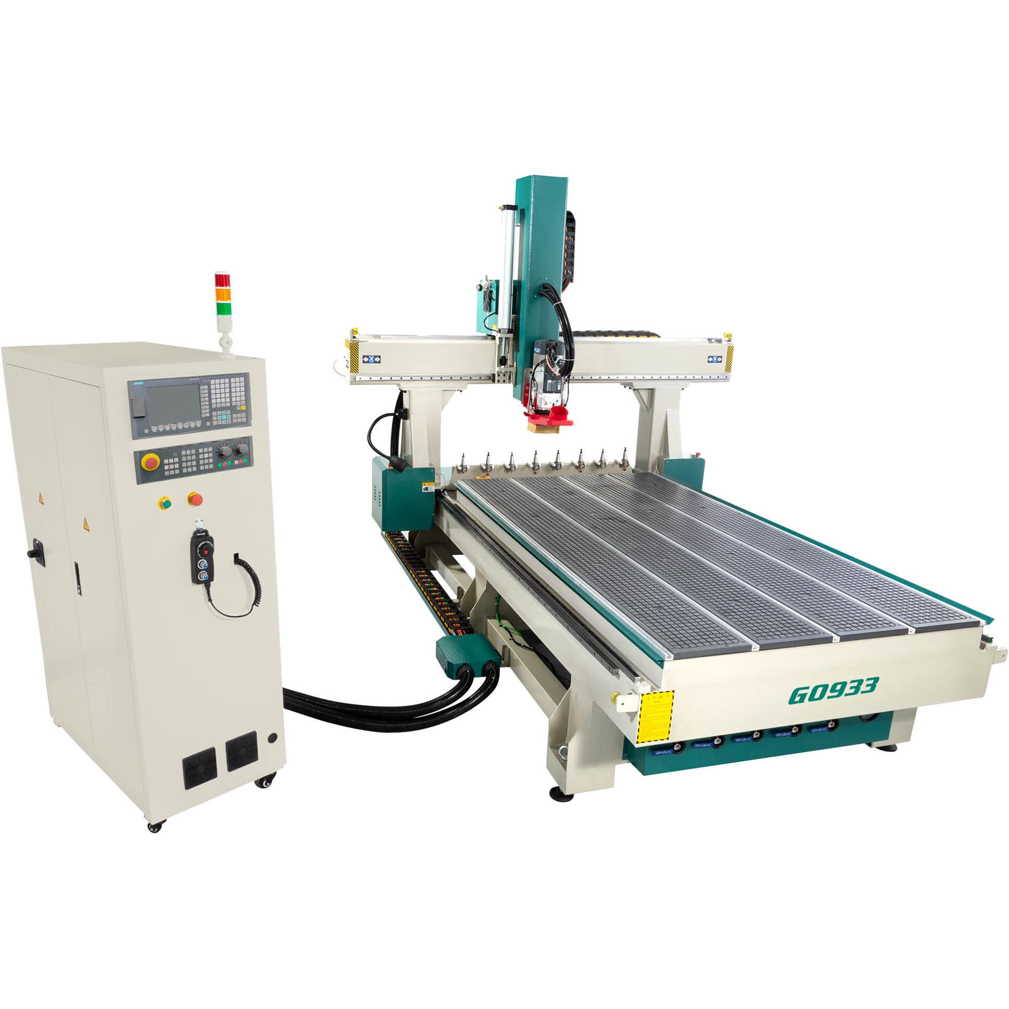 4 x 8 4 Axis CNC Router w Vacuum Table Linear Tool Changer Grizzly Industrial