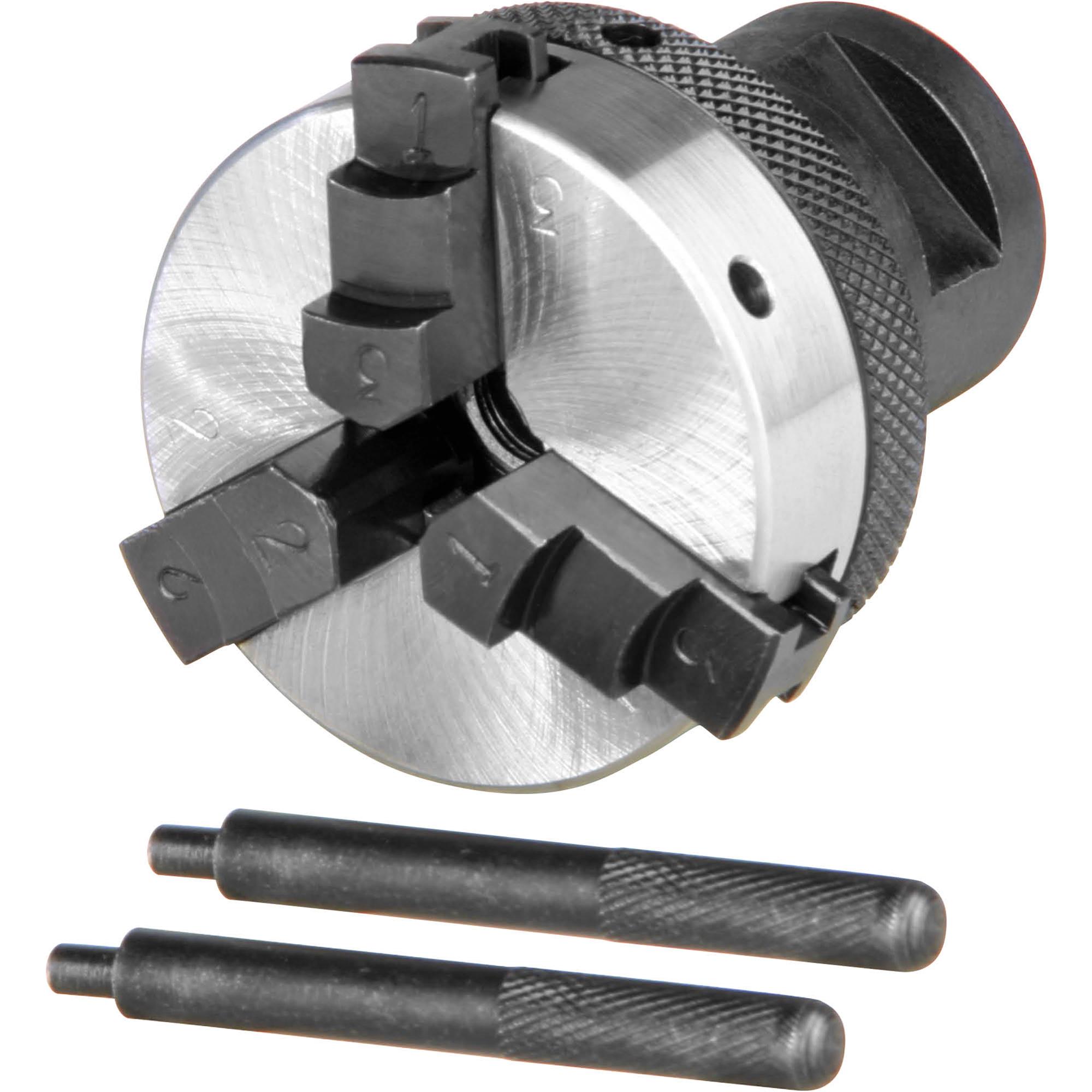 2" 3-Jaw Micro Chuck - 5/8" Unthreaded - Grizzly Industrial