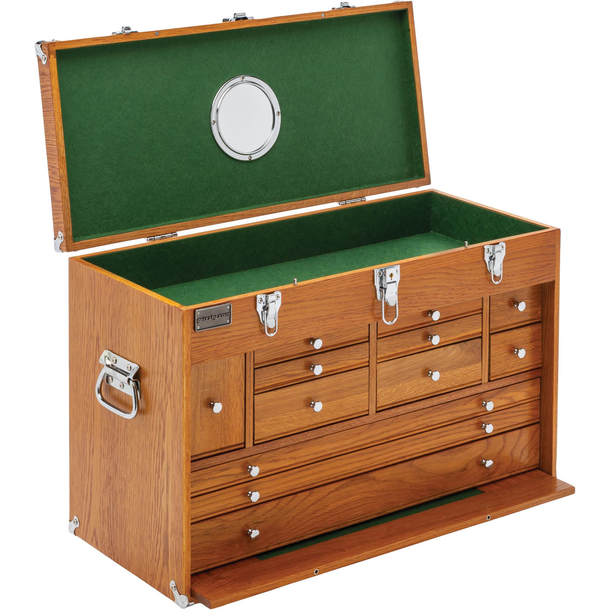 26" Series 12-Drawer Red Oak Tool Chest - Grizzly Industrial, Inc.