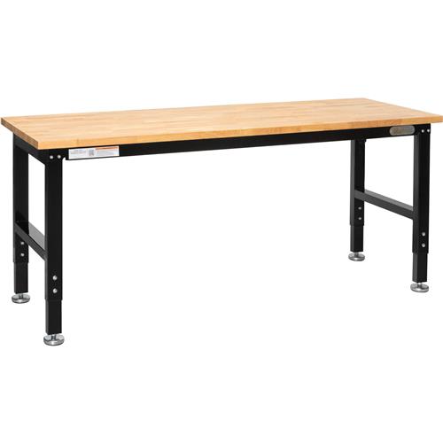 6' Adjustable Heavy-Duty Workbench with Outlets - Grizzly Industrial
